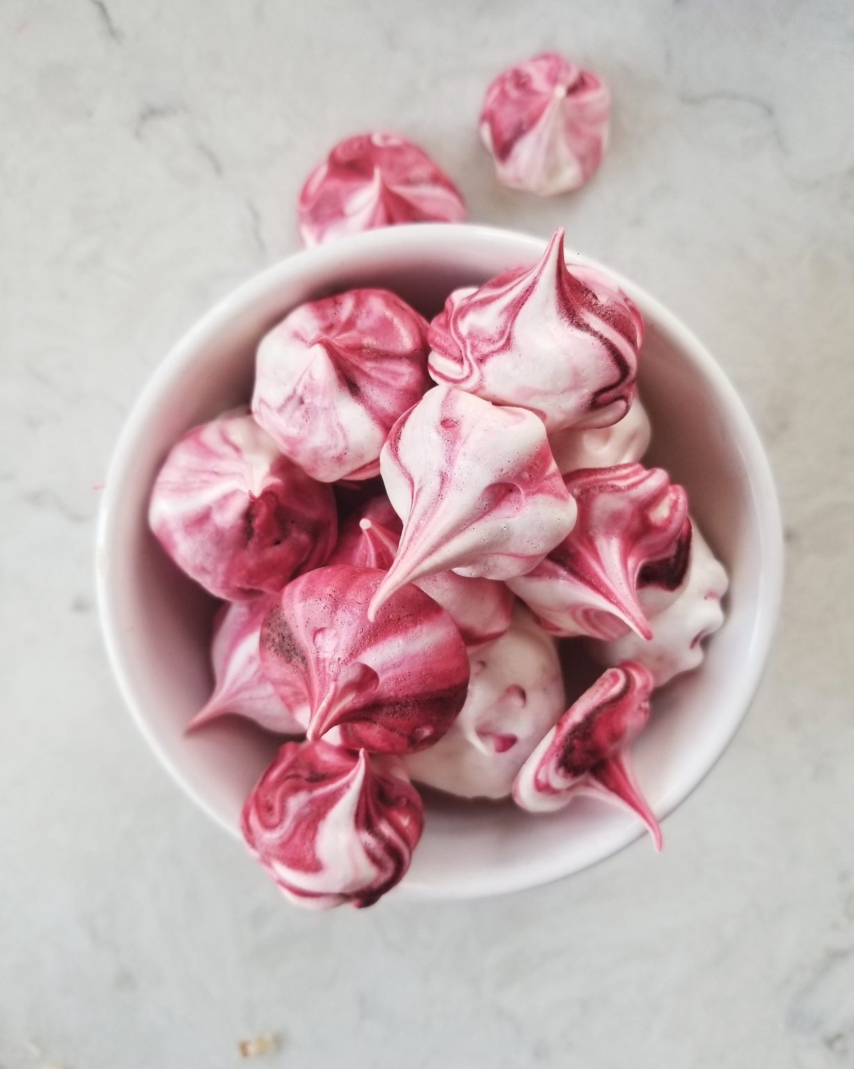 Pink Meringue Cookies no Cream of Tartar - The Hint of Rosemary
