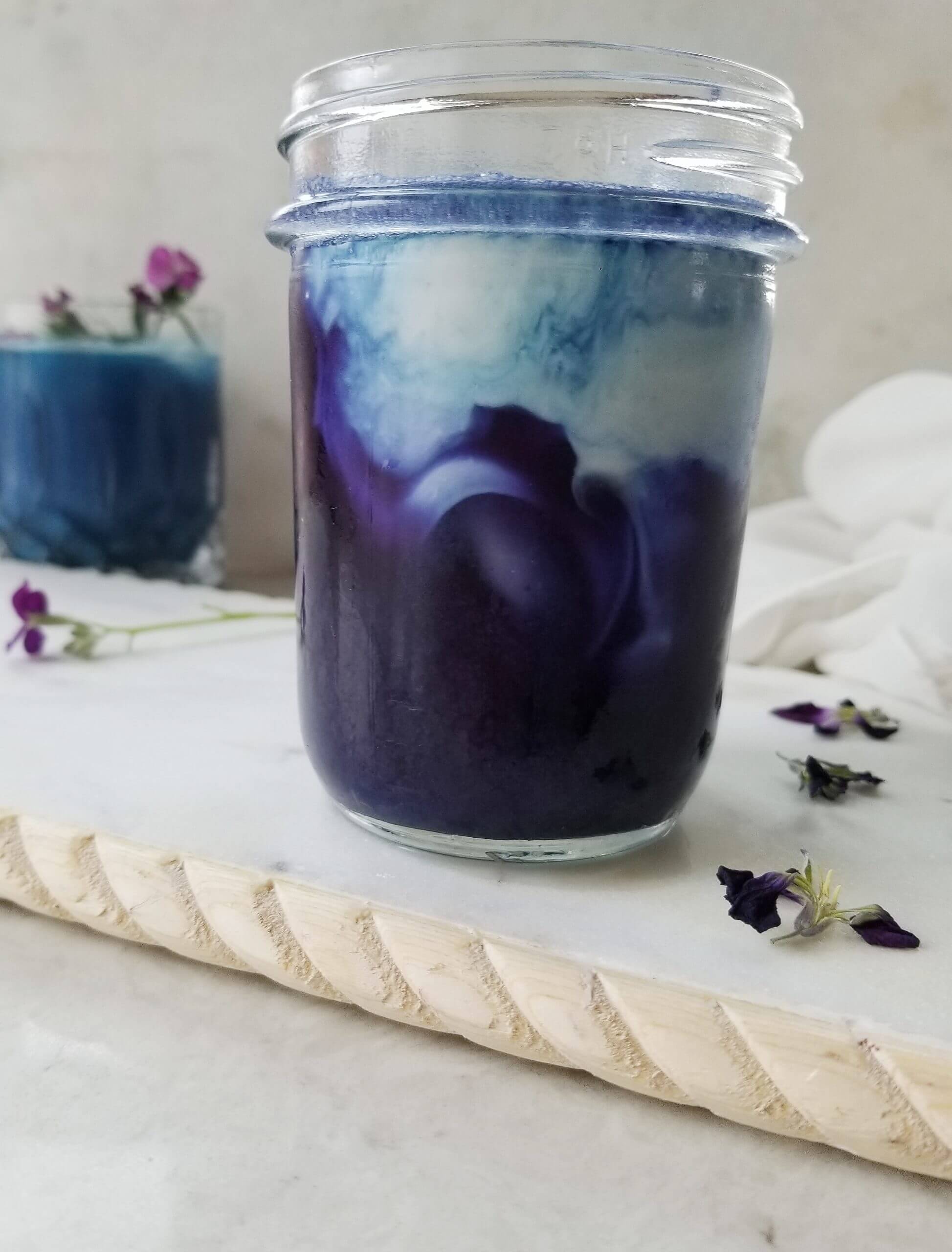 Iced Butterfly Pea Tea - The Hint of Rosemary