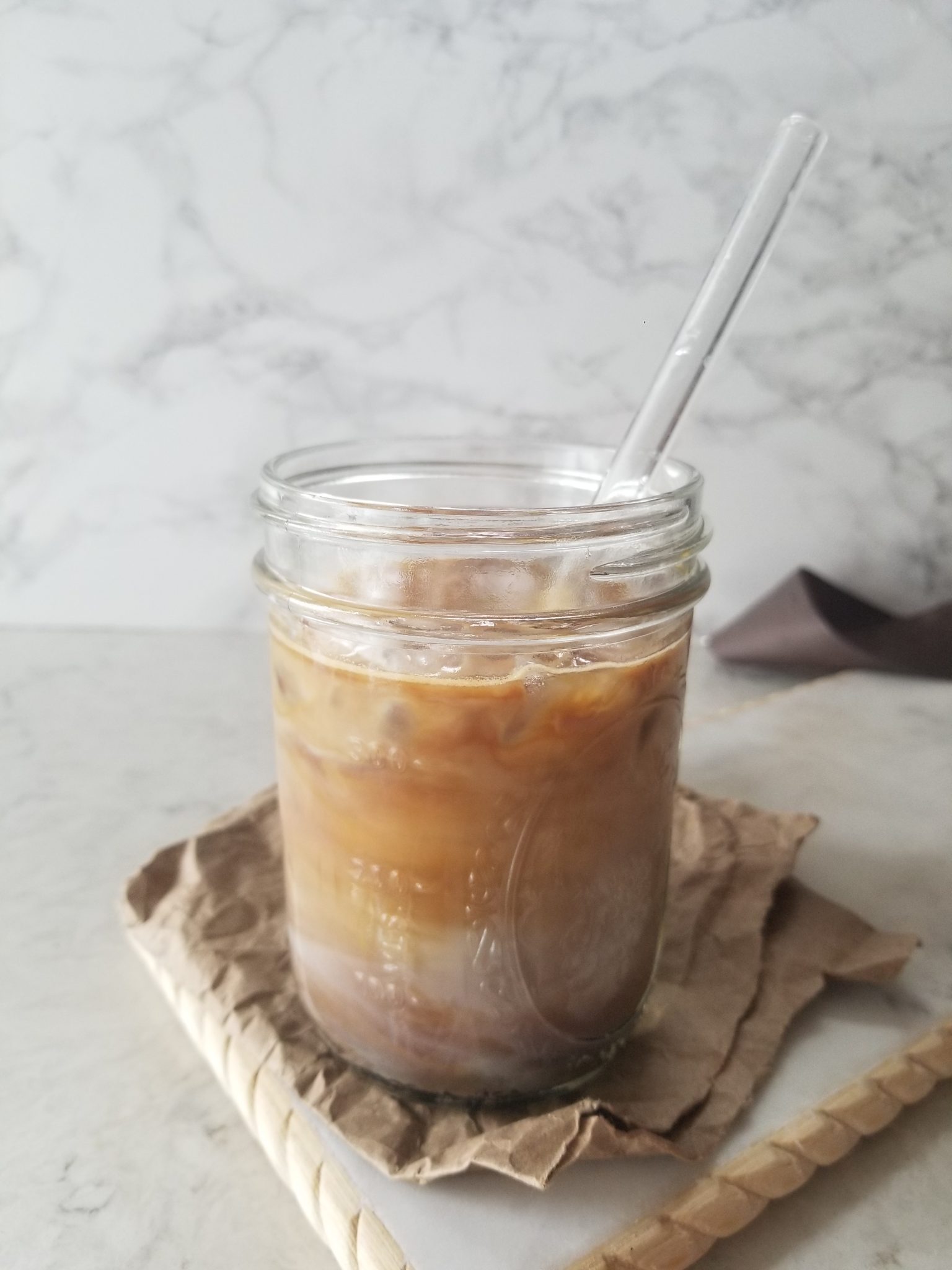 Iced Maple Syrup Latte - The Hint of Rosemary