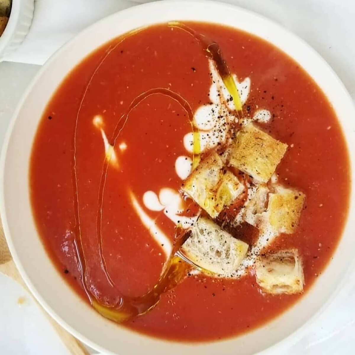Easy Classic Tomato Soup with Bone Broth - The Hint of Rosemary