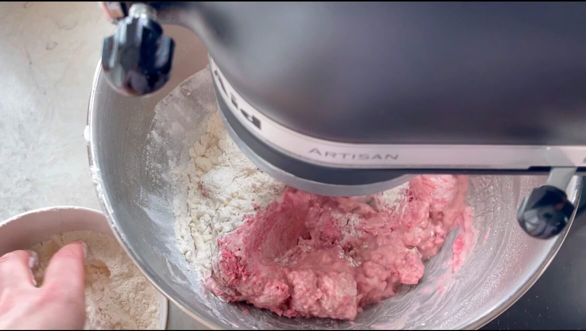 Beet Bagels - The Hint of Rosemary