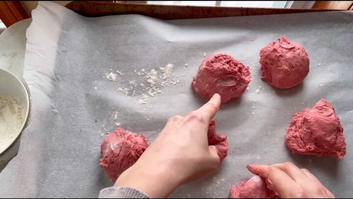 Beet Bagels - The Hint of Rosemary