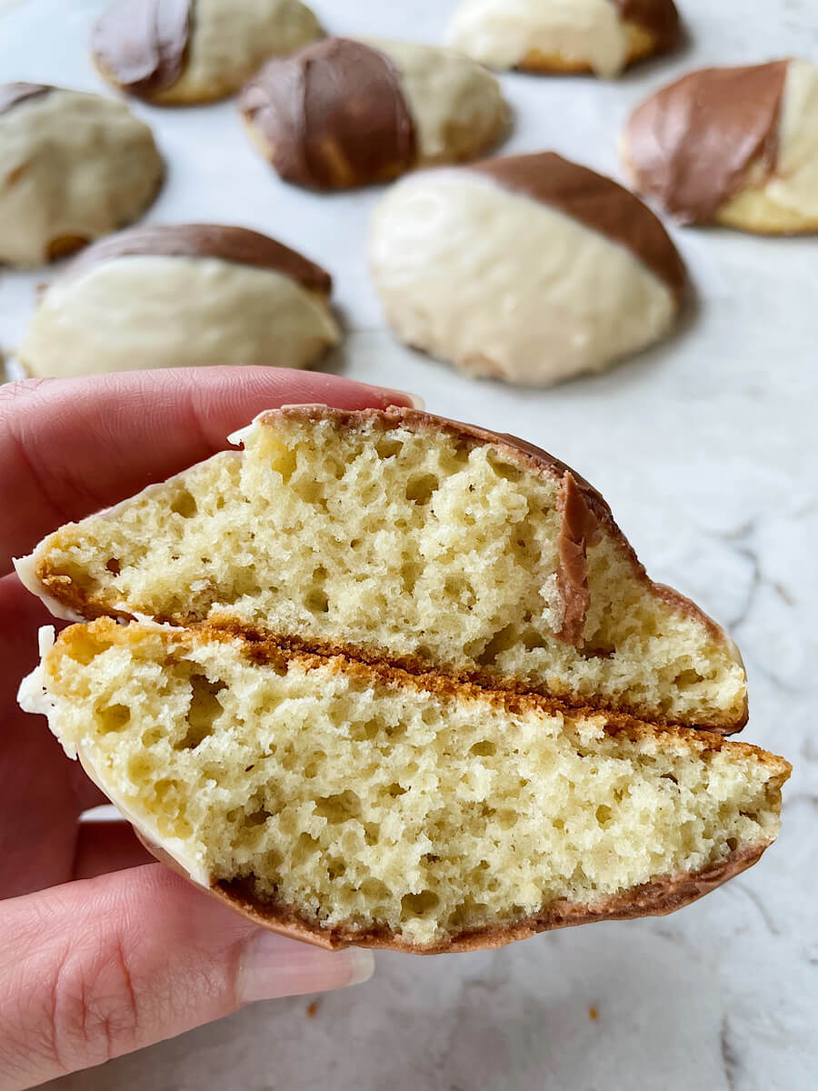 Half Moon Cookies from Upstate New York! - The Hint of Rosemary