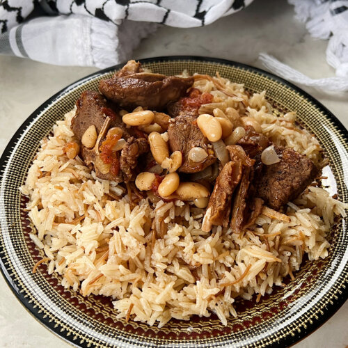 Fasolia with Lebanese Rice - The Hint of Rosemary